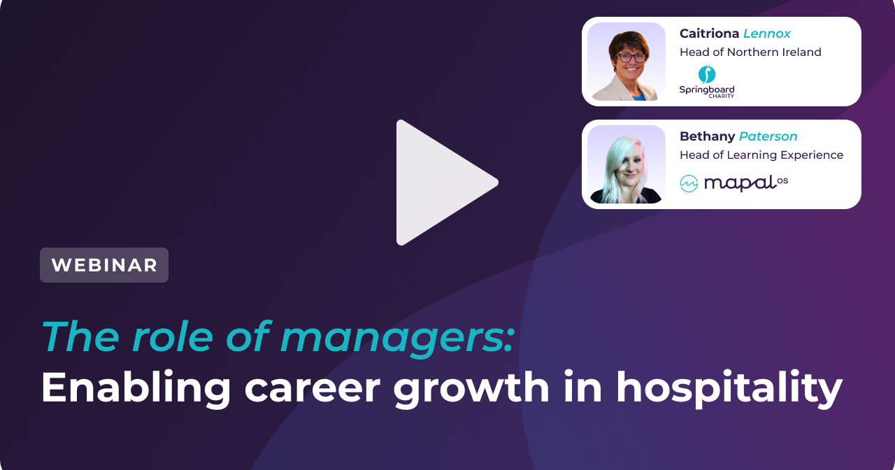 The role of managers in career growth - A free hospitality webinar
